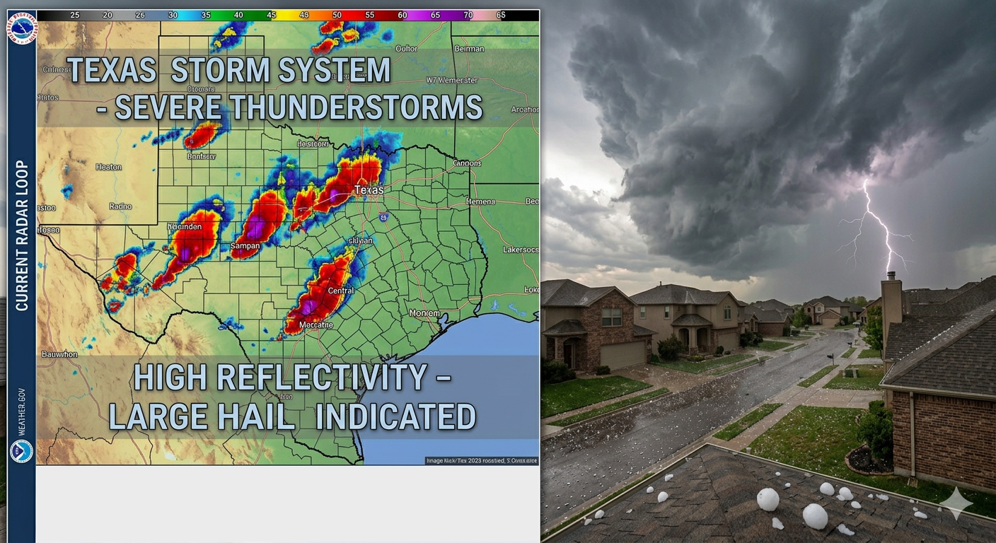 Texas Storm Radar Today | Track Hail & Severe Storms